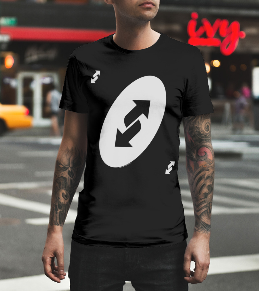 Uno Reverse Card Symbol T-Shirt