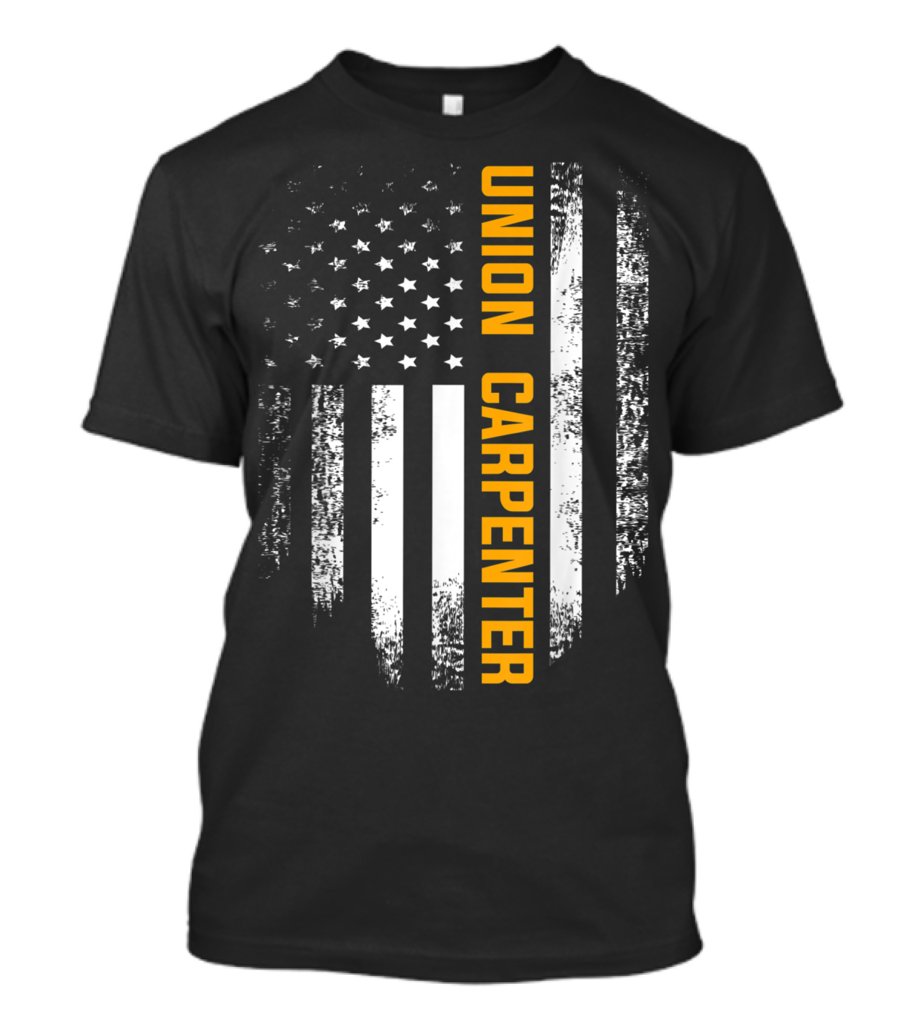 Union Carpenter Vintage American USA Flag Cool T-Shirt