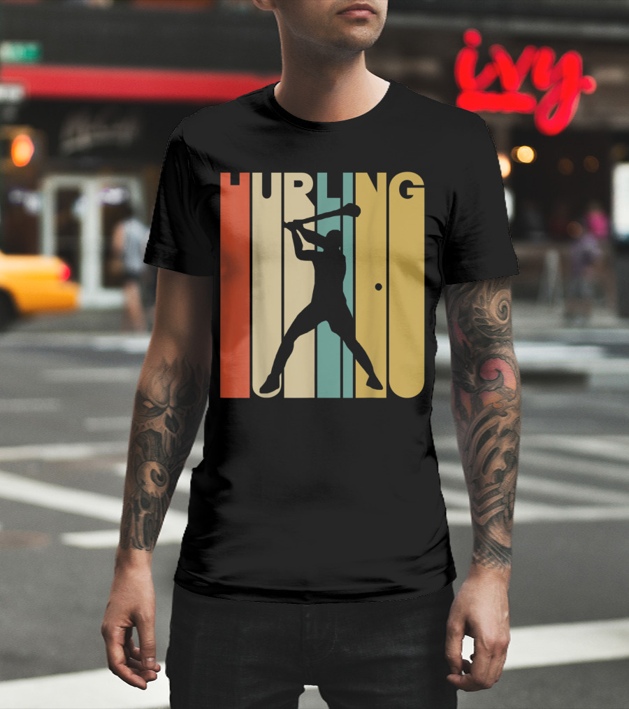 Hurling Vintage Style Retro T-Shirt