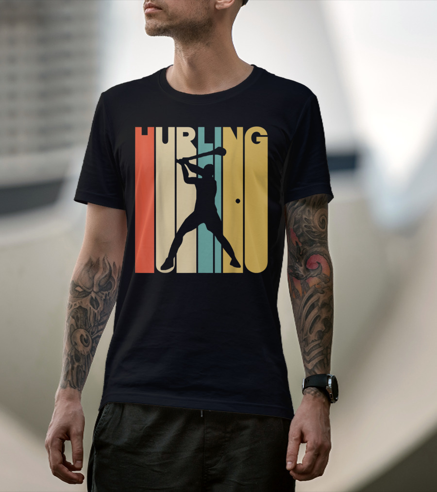Hurling Vintage Style Retro T-Shirt