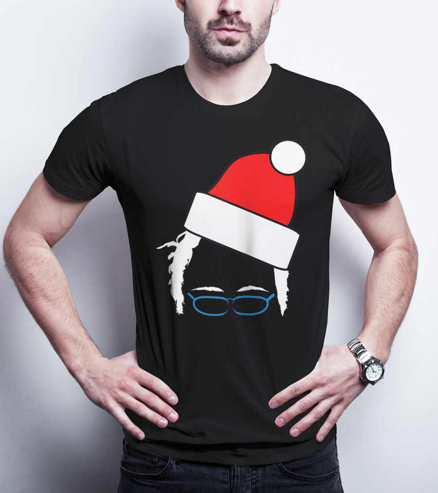 Bernie Sanders Santa Hat Christmas Holiday T-Shirt