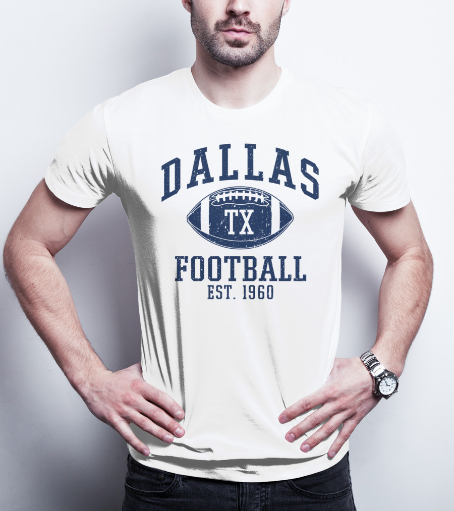 Dallas TX Football Est. 1960 Vintage T-Shirt