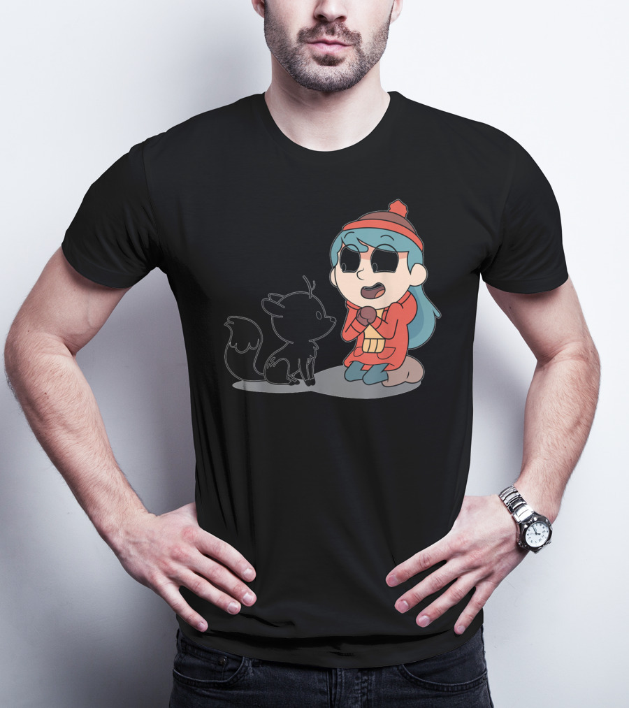 Hilda And Twig Sitting Joyfully In Winter Wear T-Shirt