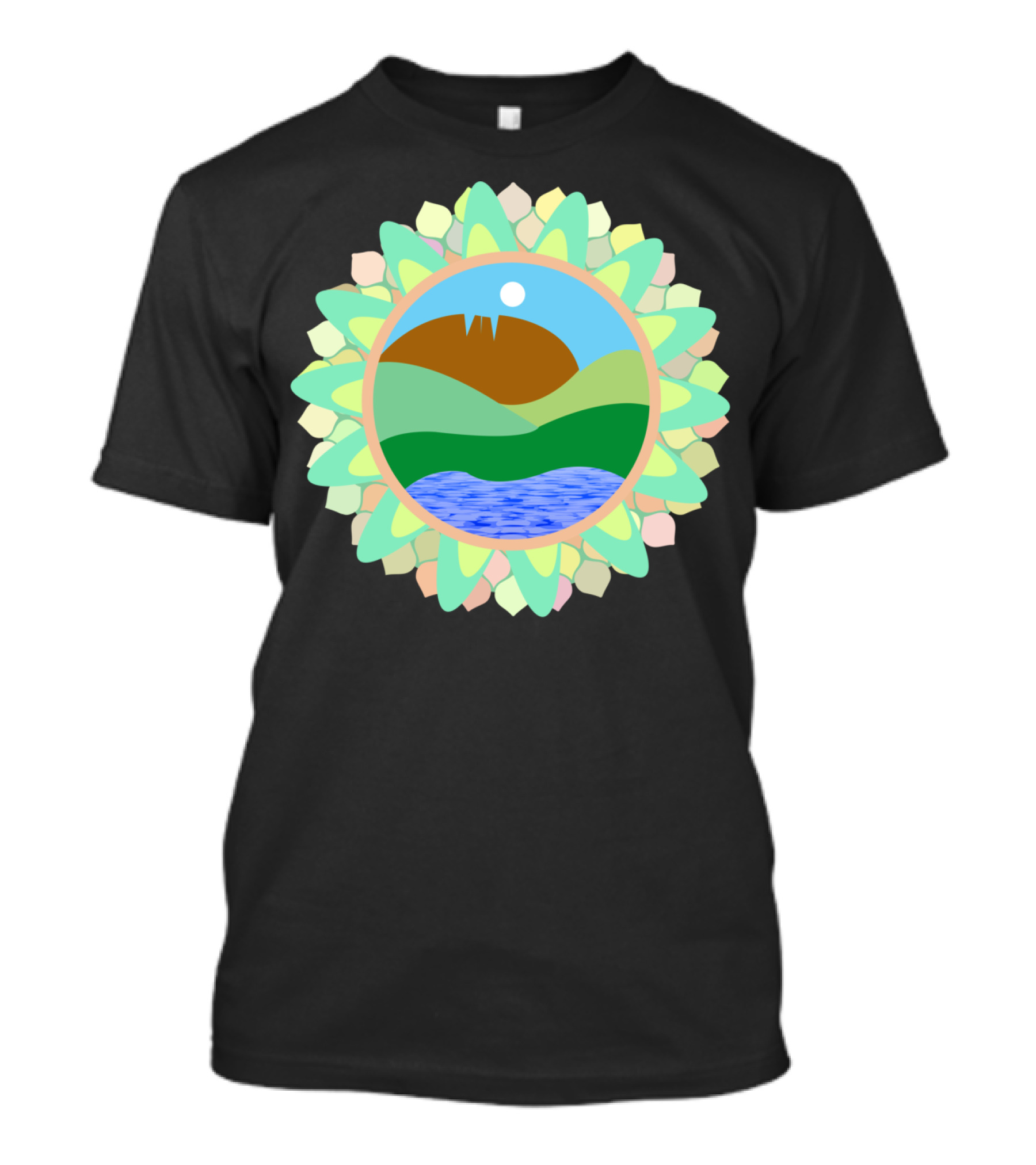 Horsetooth Rock Fort Collins Colorado Co Scenic Mountain Lake Sunburst T-Shirt