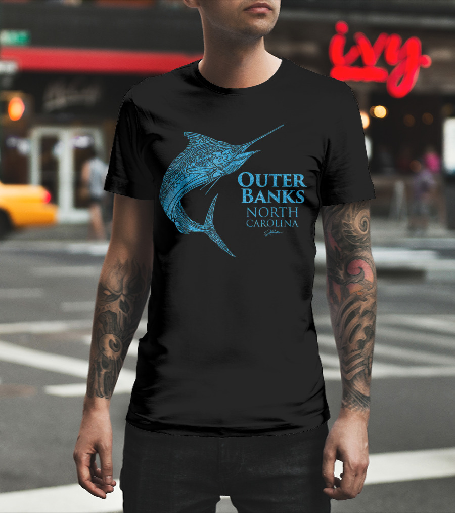 Outer Banks North Carolina Marlin Jcombs T-Shirt