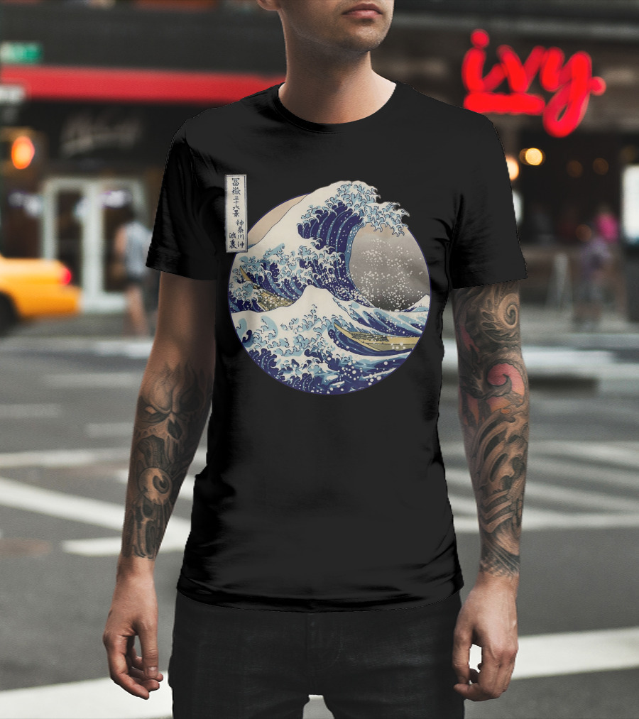 Kanagawa Japanese The Great Wave Off Kanagawa Classic Ukiyo-e T-Shirt