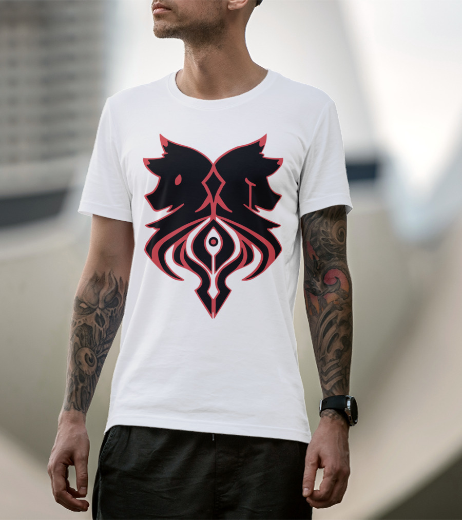 Aaron Lycan Twin Wolf Emblem T-Shirt