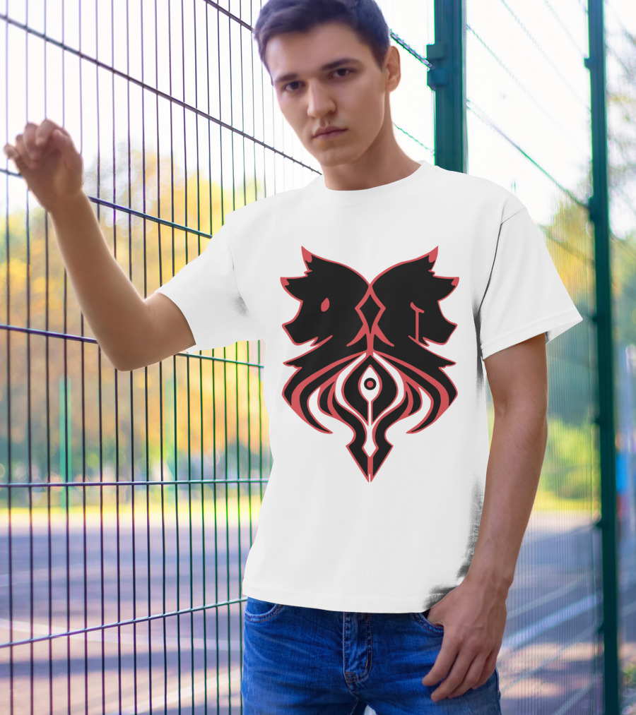 Aaron Lycan Twin Wolf Emblem T-Shirt
