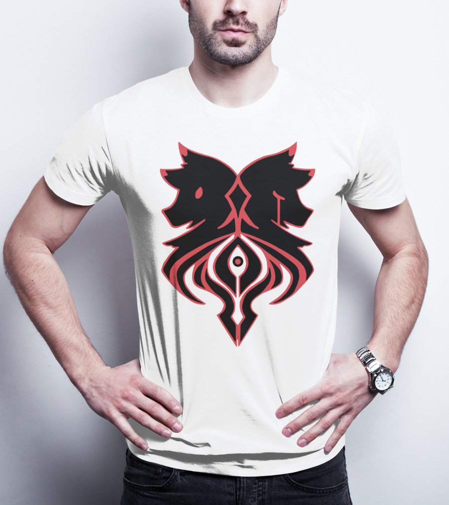 Aaron Lycan Twin Wolf Emblem T-Shirt