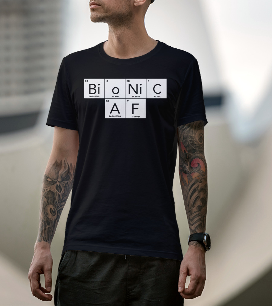 Bionic AF Periodic Table Elements Inspired Surgery Replacement Hos T-Shirt