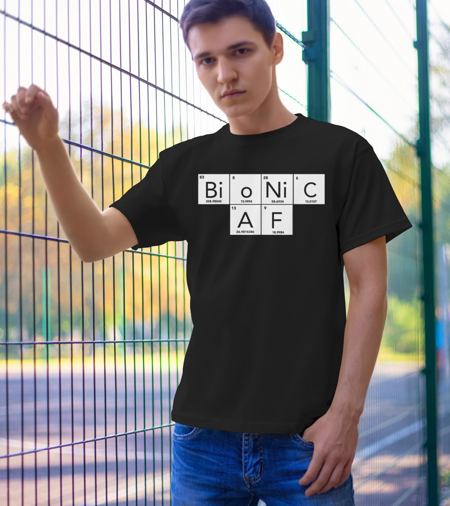 Bionic AF Periodic Table Elements Inspired Surgery Replacement Hos T-Shirt