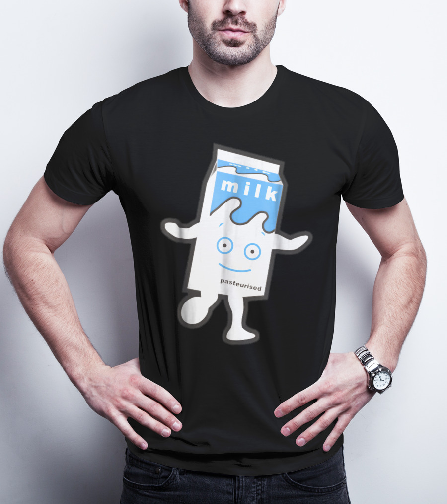 Blur Milky Milk Pasteurised Smiling Carton T-Shirt