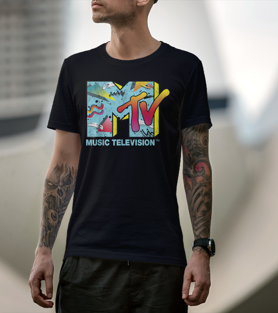 MTV Music Television Vibrant Retro 80s T-Shirt