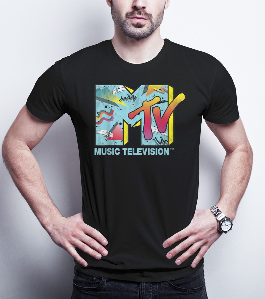 MTV Music Television Vibrant Retro 80s T-Shirt