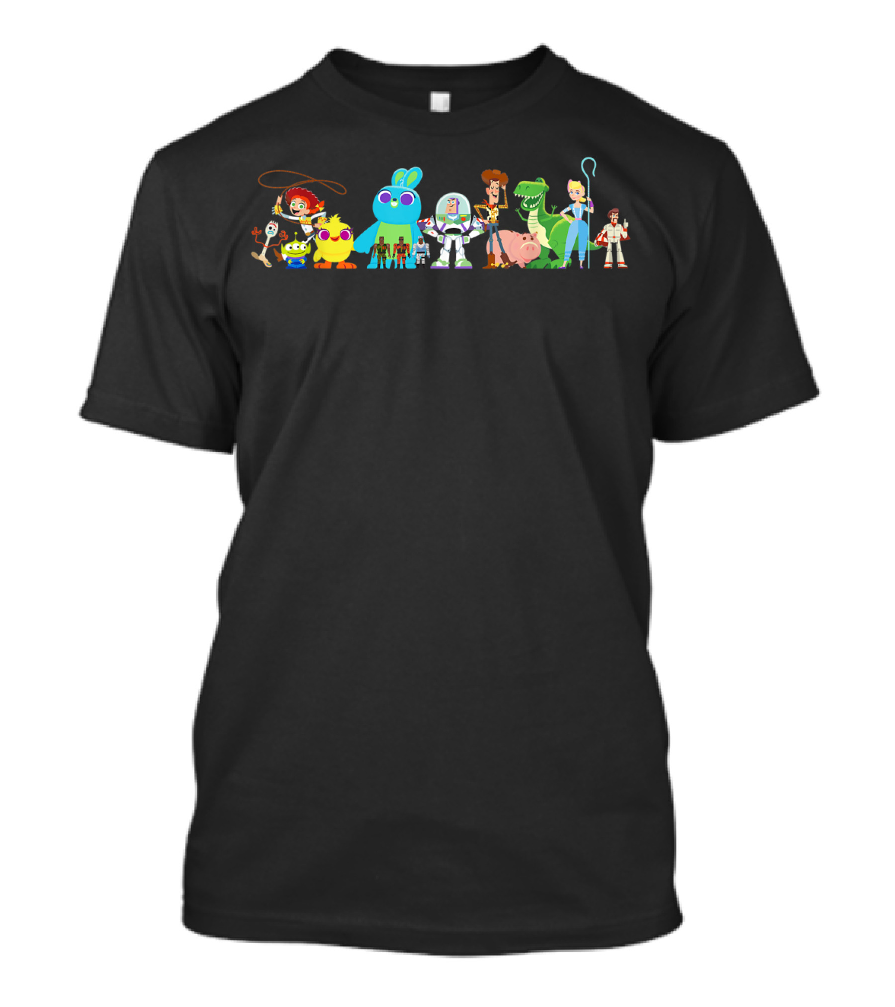Disney Pixar Toy Story 4 Characters Group Image T-Shirt