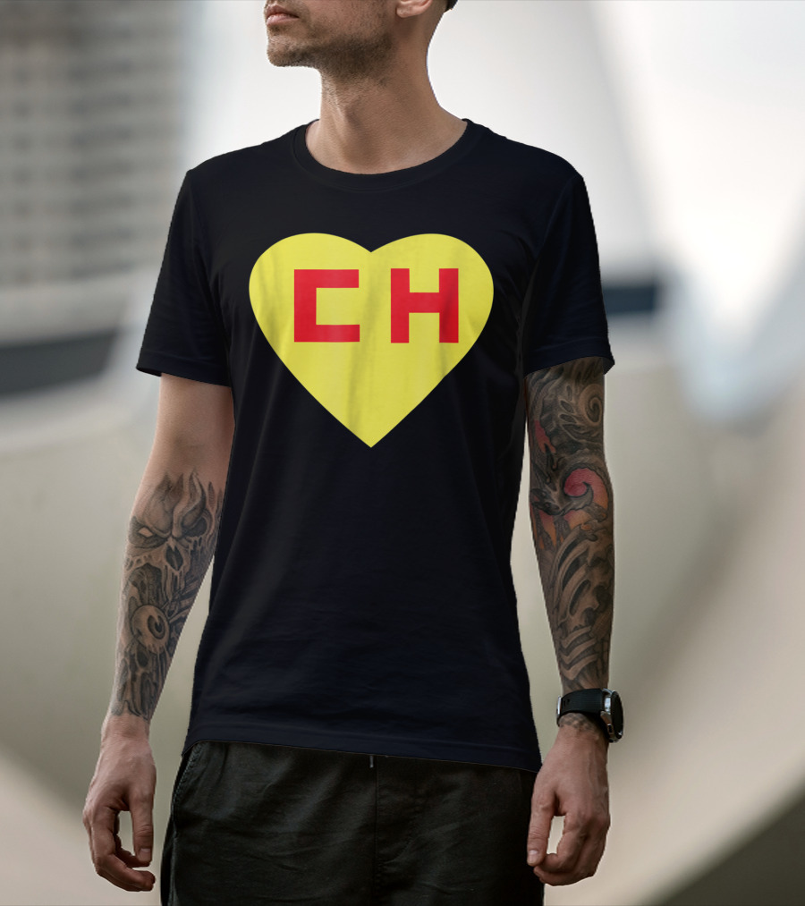 CH Heart El Chapulin Mexican Super Hero Colorado T-Shirt