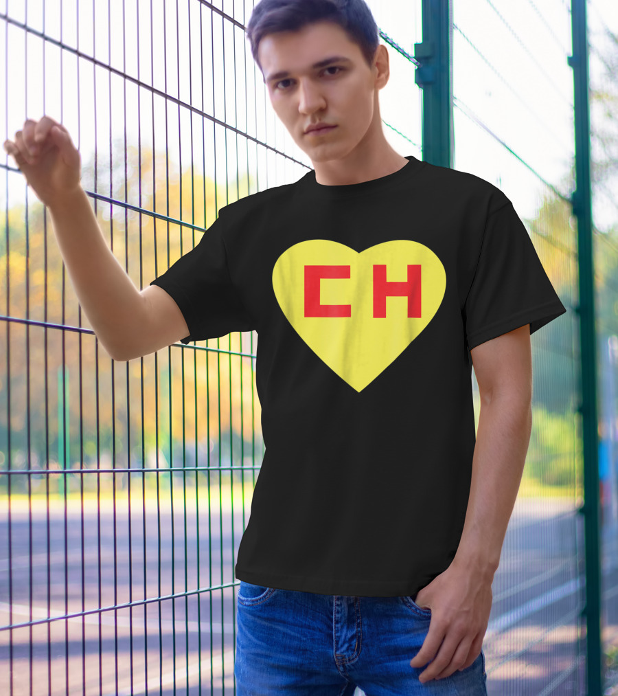 CH Heart El Chapulin Mexican Super Hero Colorado T-Shirt