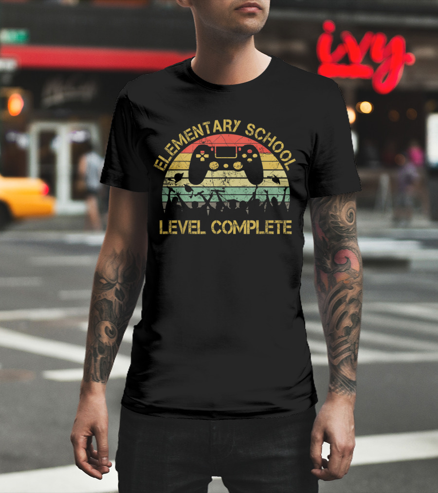 Elementary School Level Complete Gamer Graduation T-Shirt