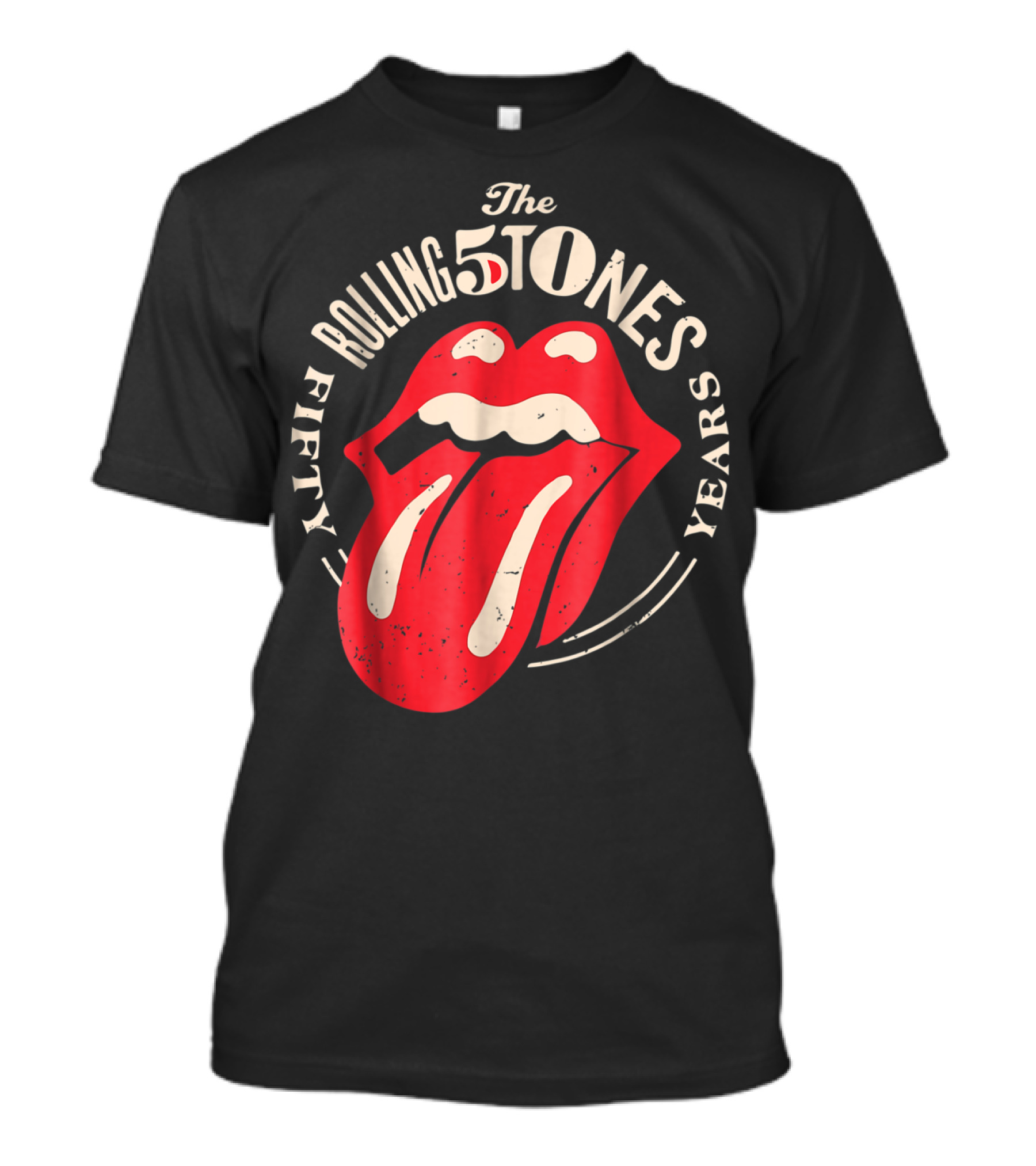 The Rolling Stones Fifty Years 5 Tongue Lips T-Shirt