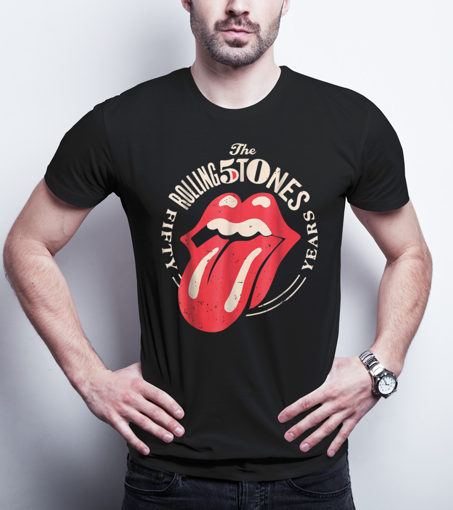 The Rolling Stones Fifty Years 5 Tongue Lips T-Shirt