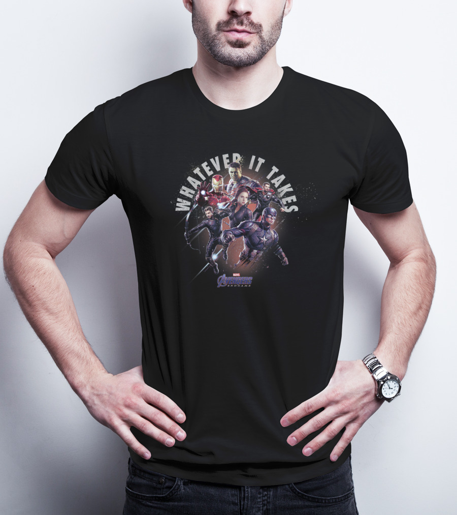 Marvel Avengers Endgame Whatever It Takes Group Shot T-Shirt