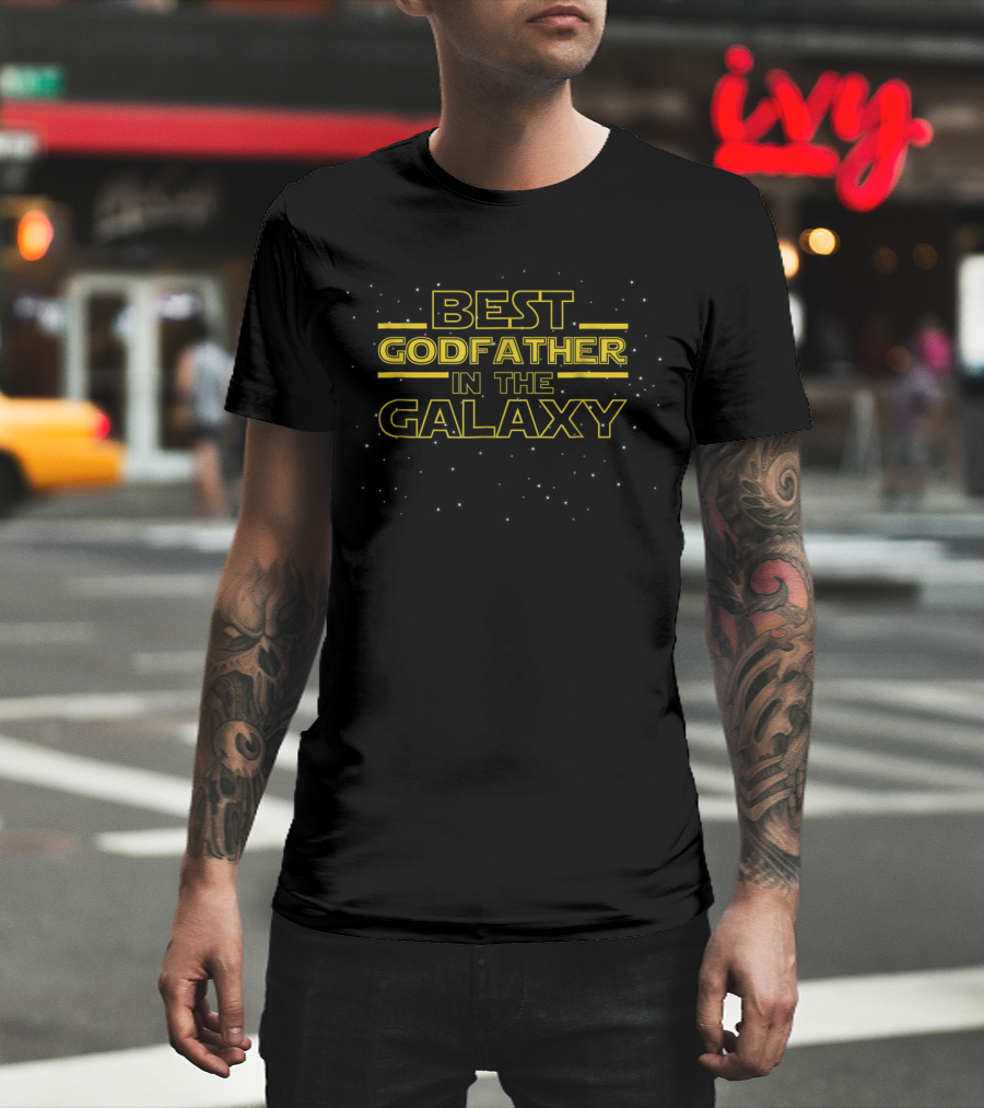 Best Godfather In The Galaxy Mens Funny Godfather T-Shirt