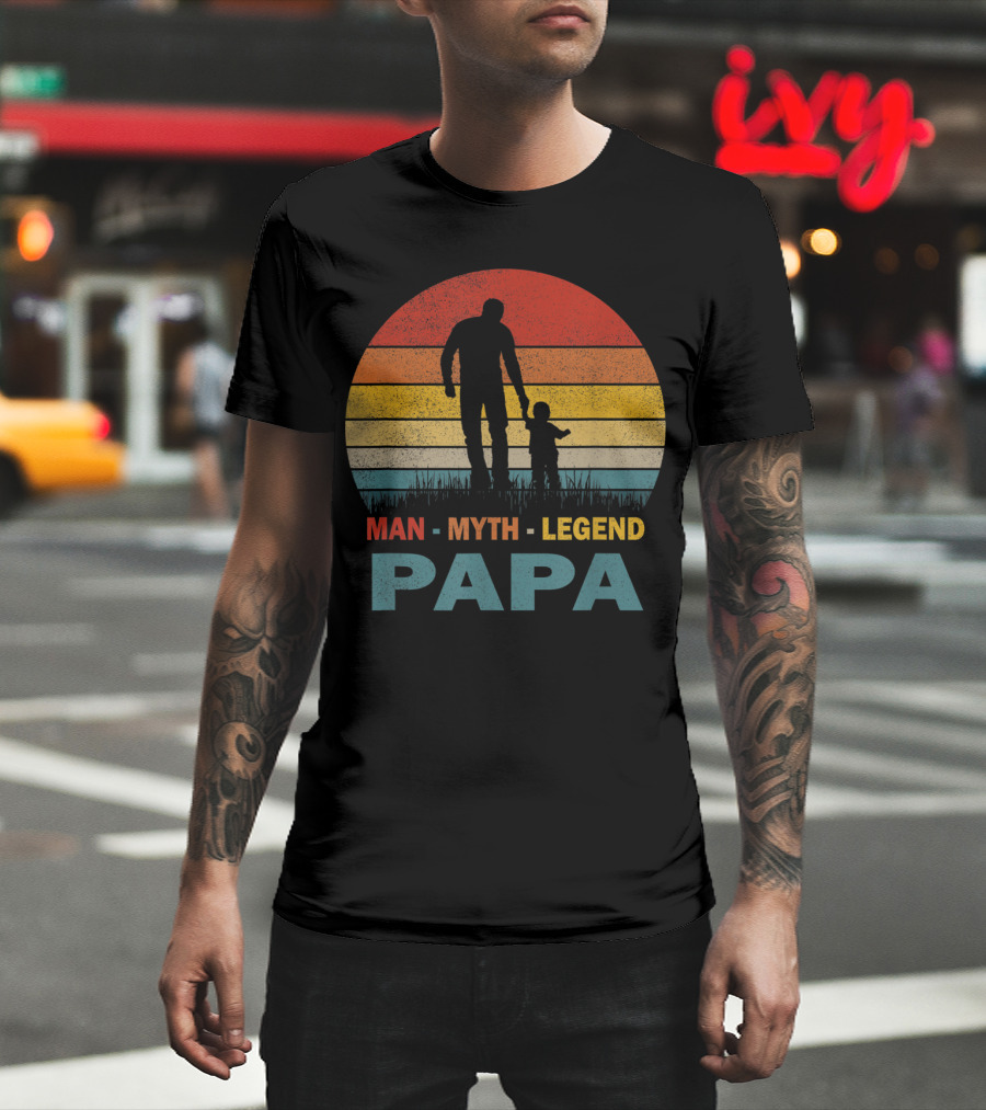 PAPA Man Myth Legend Mens Papa T-Shirt