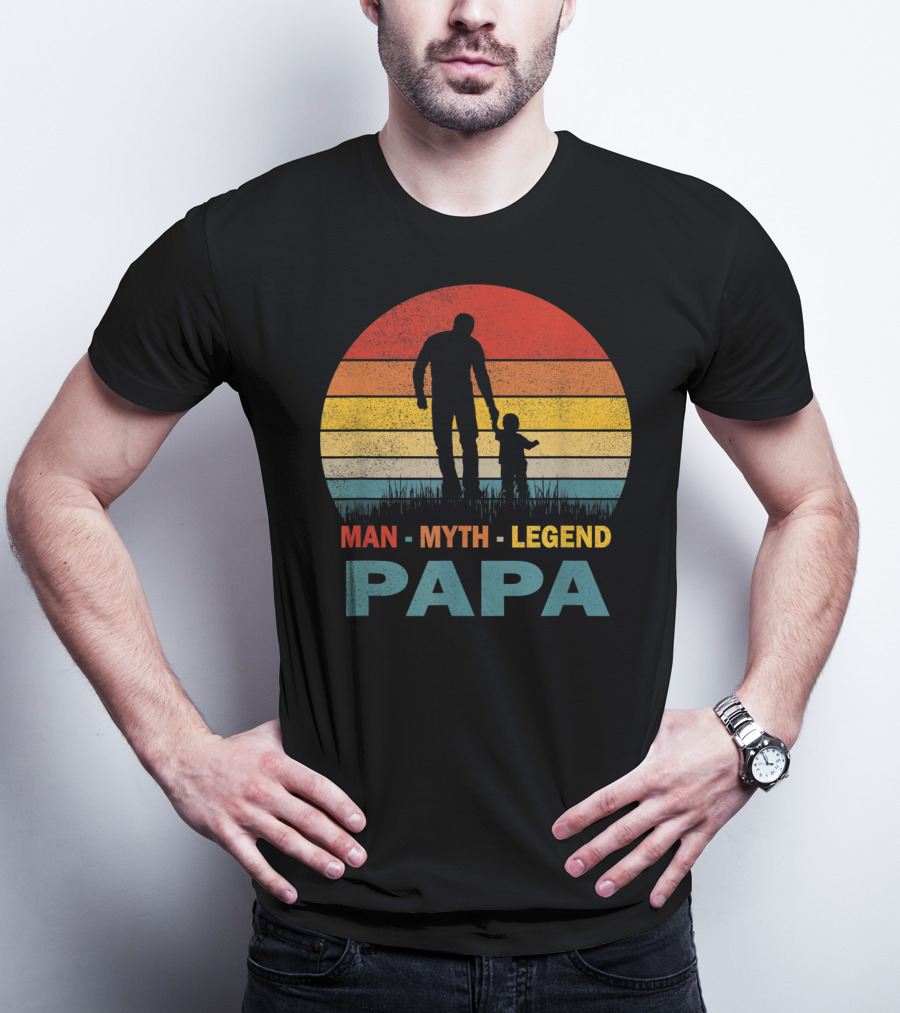 PAPA Man Myth Legend Mens Papa T-Shirt