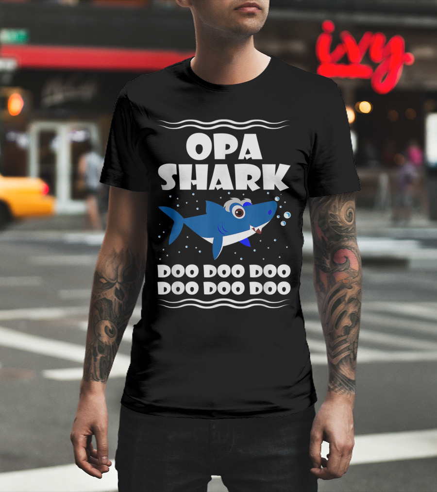 Opa Shark Doo Doo Doo Doo Doo Doo T-Shirt