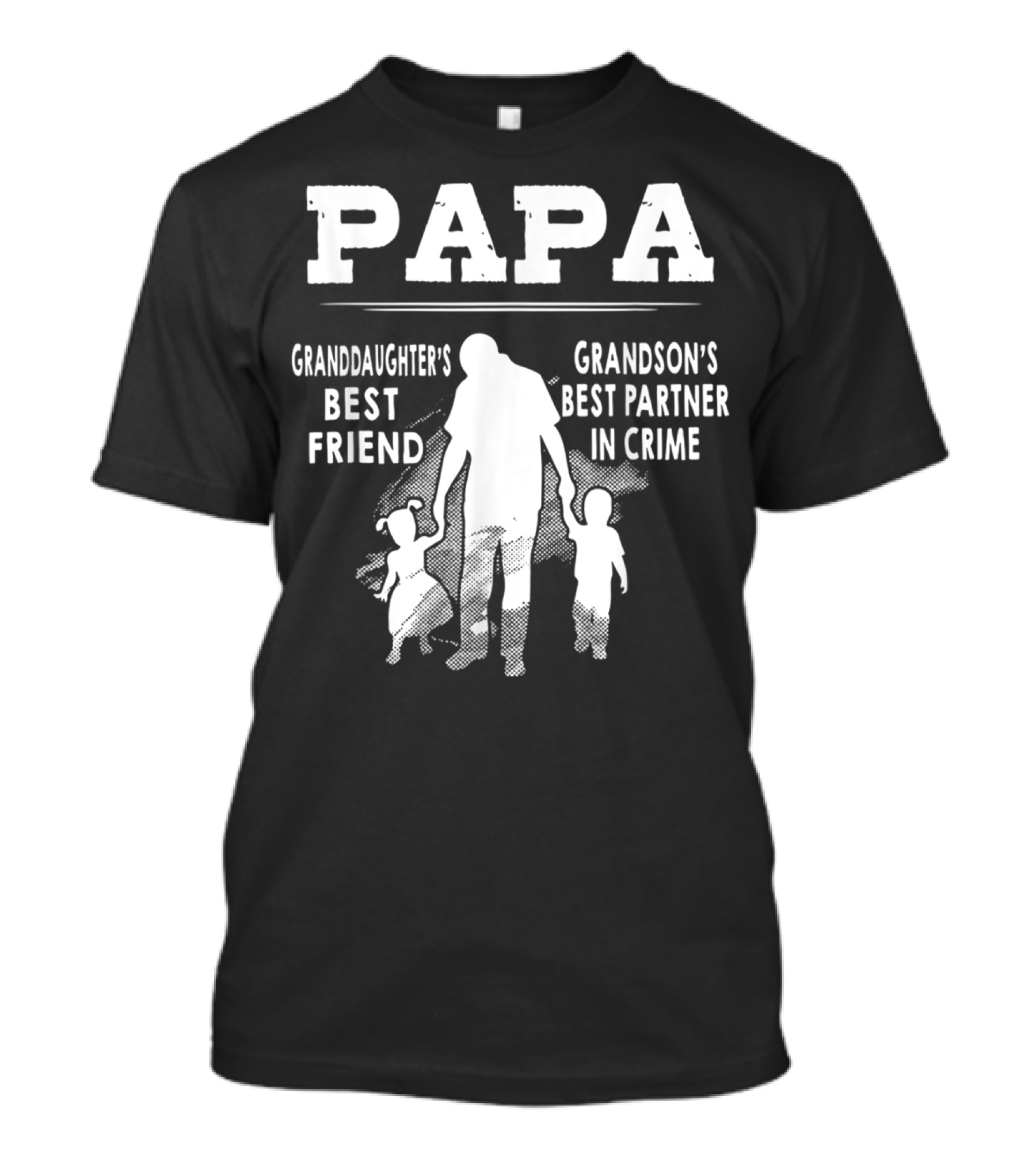 Papa Granddaughter's Best Friend Grandson's Best Partner In Crime T-Shirt