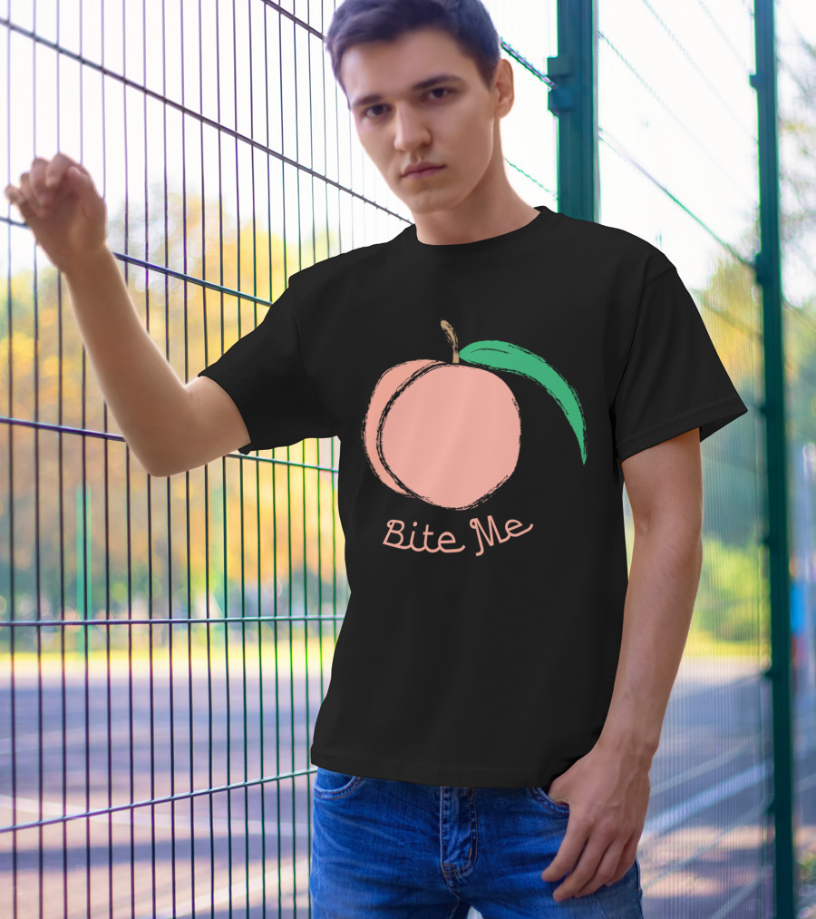 Peach Bite Me T-Shirt