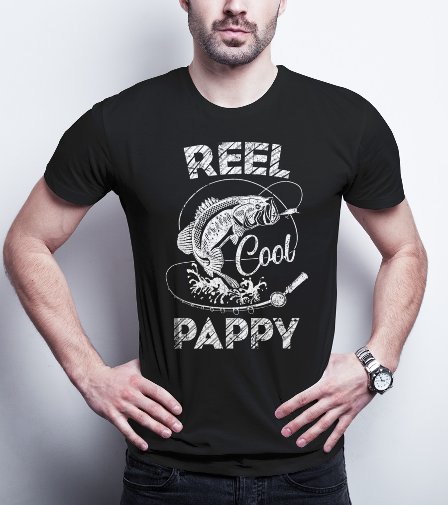 Reel Cool Pappy Fishing Father's Day Moments T-Shirt