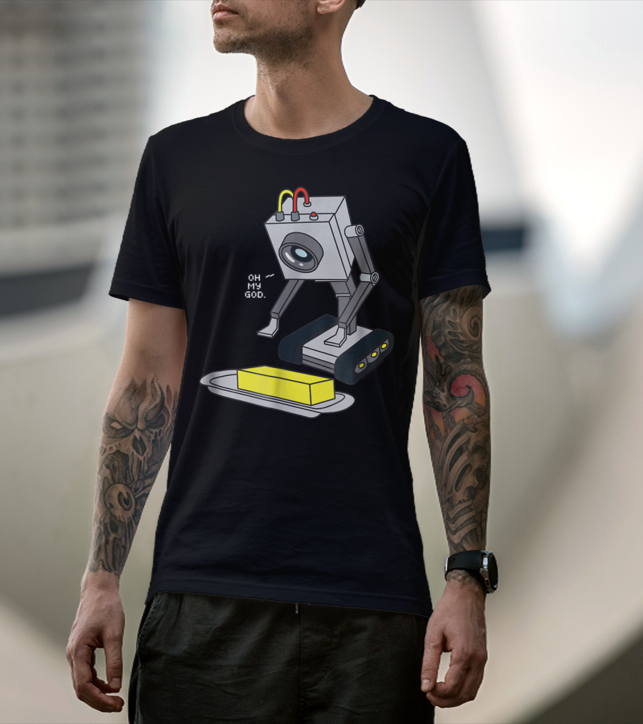 Rick And Morty Pass The Butter Oh My God Robot Scene T-Shirt