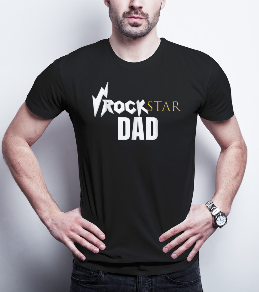 Rockstar Dad Birthday Party T-Shirt