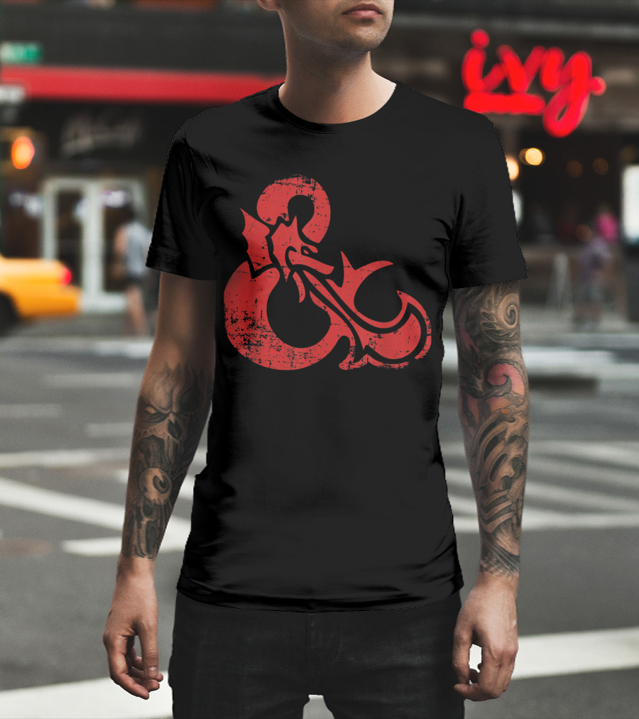 Dungeons And Dragons Red Ampersand Dragon T-Shirt
