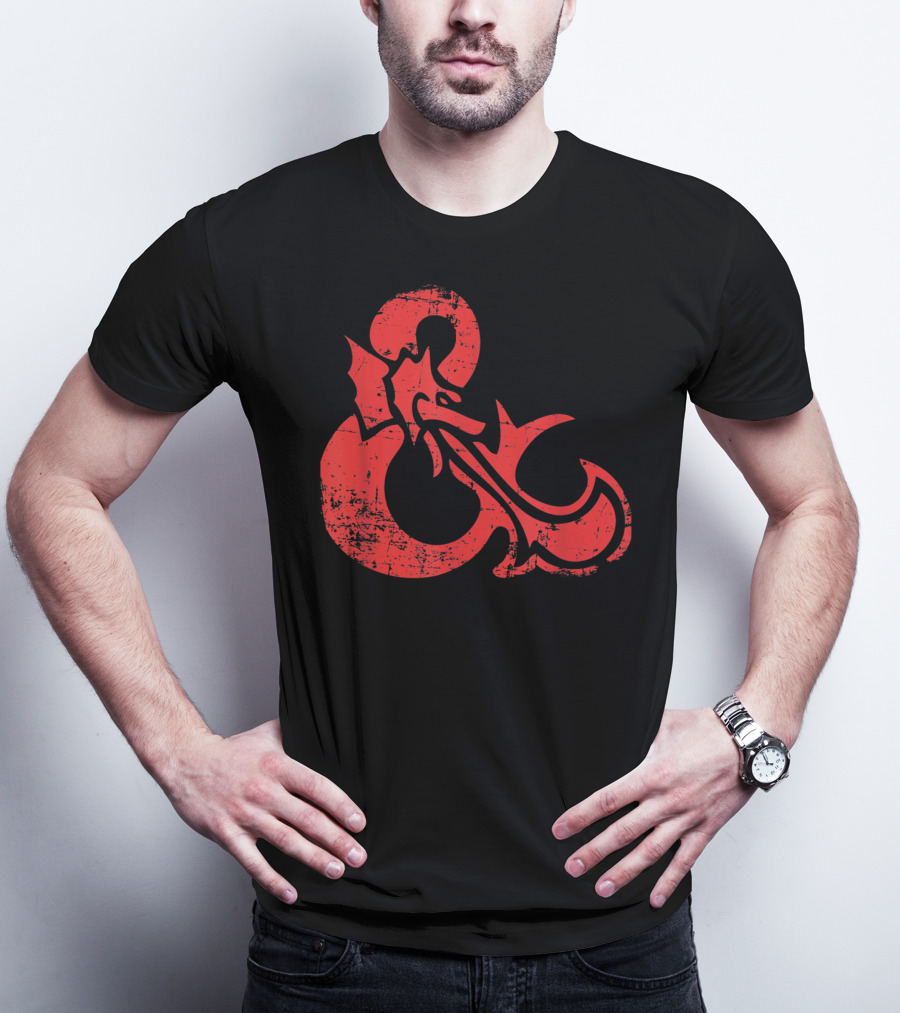 Dungeons And Dragons Red Ampersand Dragon T-Shirt