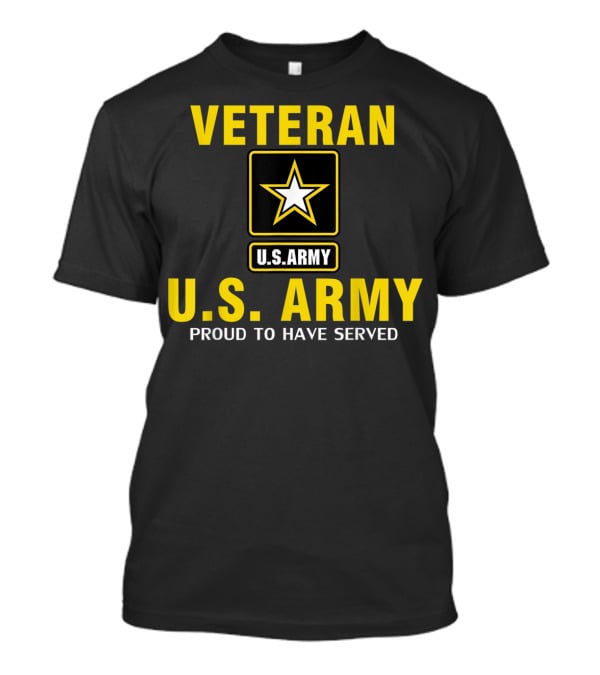 Veteran U.S. Army Proud To Have Served Star Emblem T-Shirt