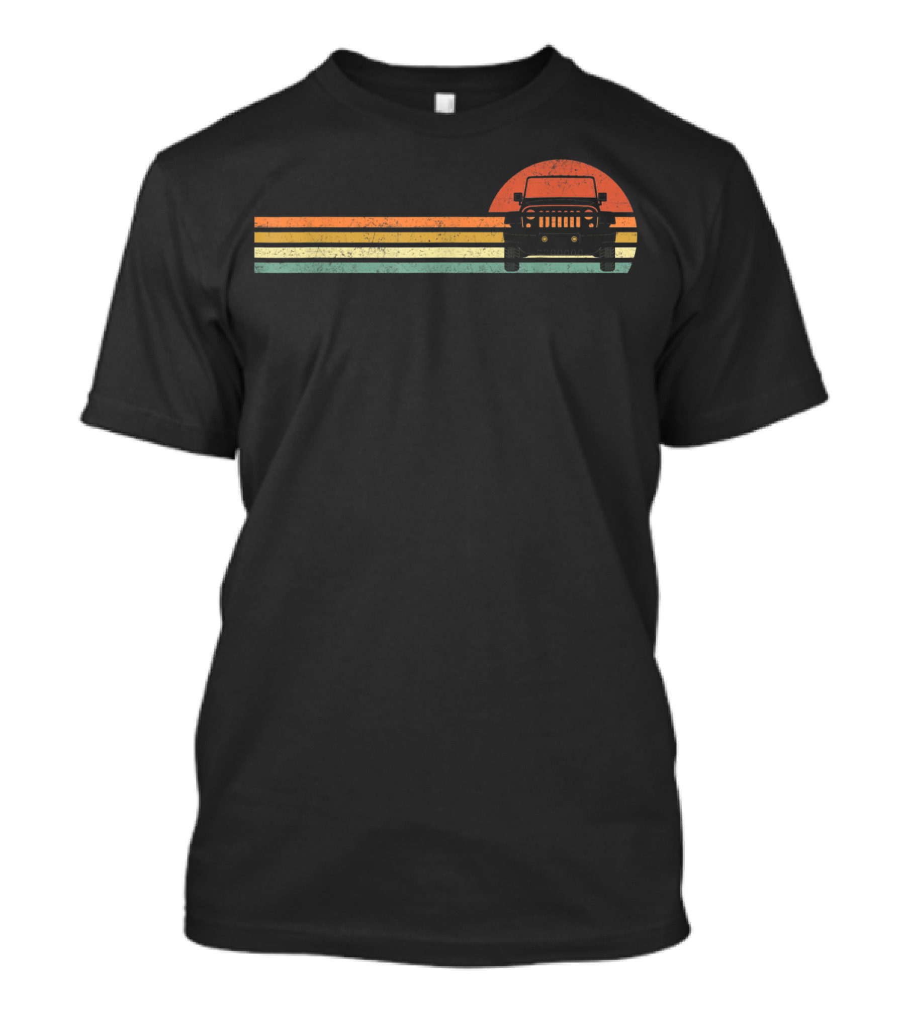 Retro Sunset Jeep T-Shirt