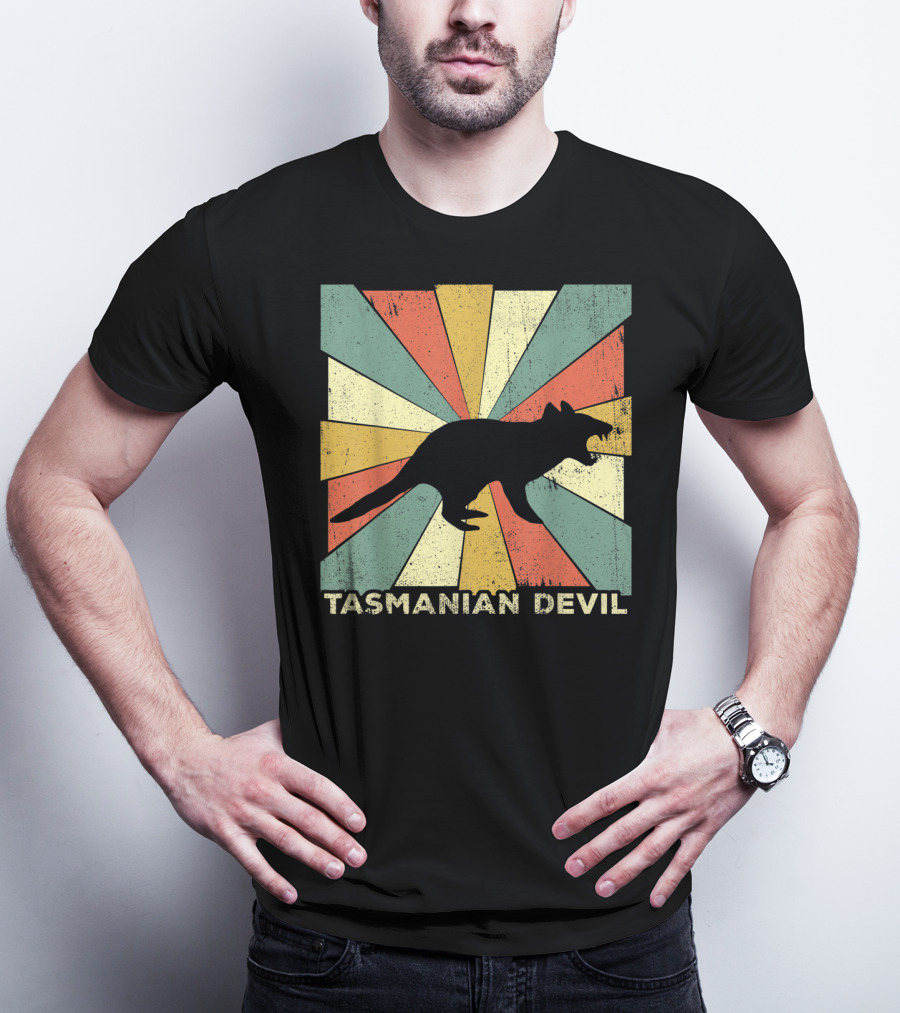 Vintage Tasmanian Devil Lover Style Animal Retro T-Shirt