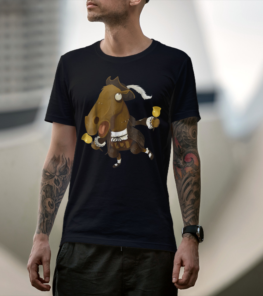 Funny Horse Joke For Horse Lovers Bell-Ringing 18th Century T-Shirt