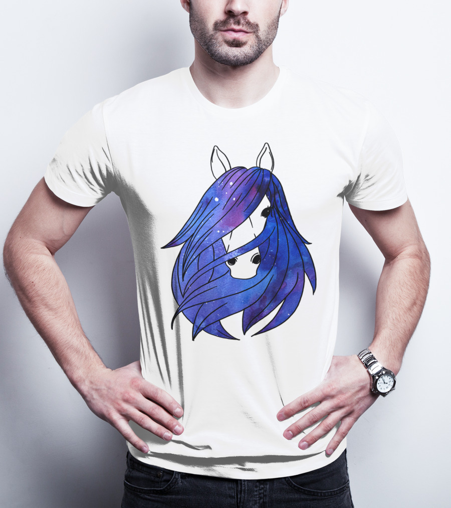 Galaxy Horse Mystical Equestrian For Girls With Starry Mane T-Shirt
