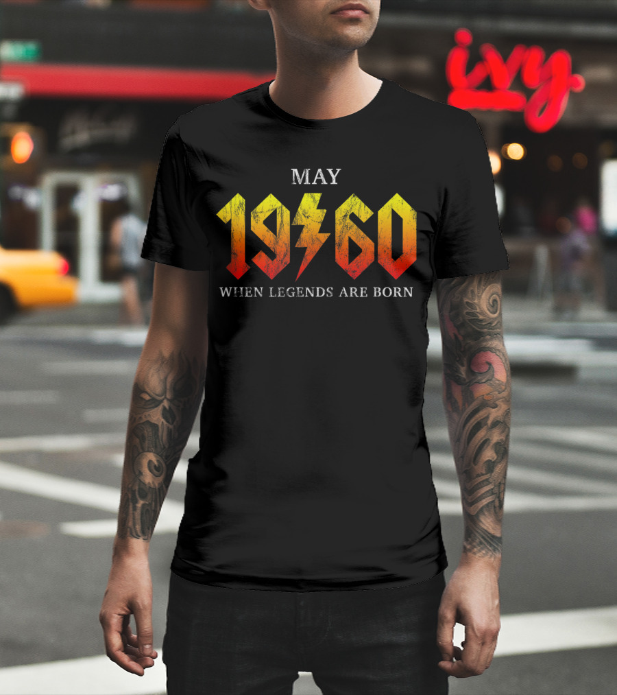 May 1960 When Legends Are Born Classic Rock T-Shirt