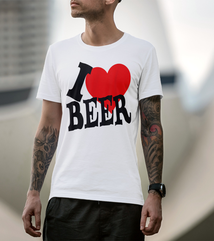 I Love Beer Cool Classic Party Lover T-Shirt