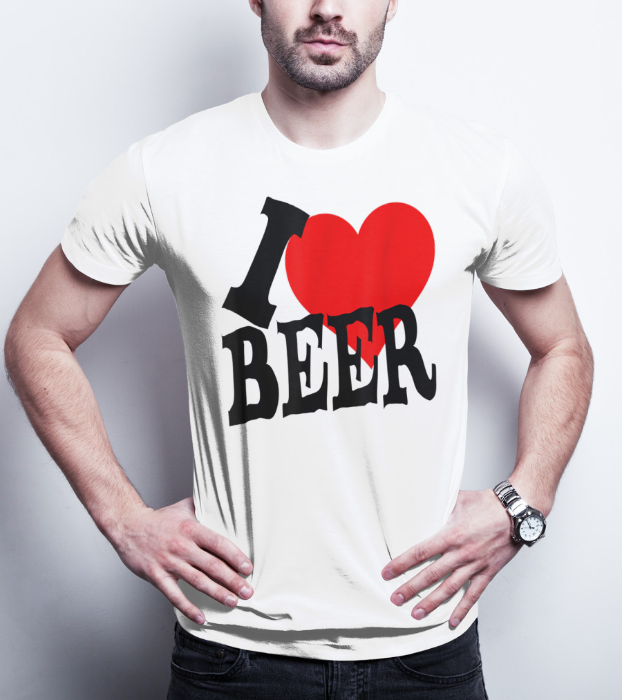 I Love Beer Cool Classic Party Lover T-Shirt