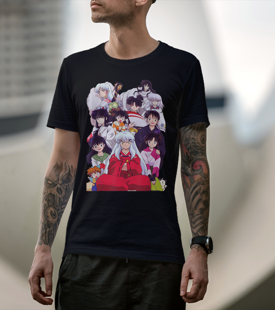 Inuyasha Characters Compilation Japanese Anime Series T-Shirt