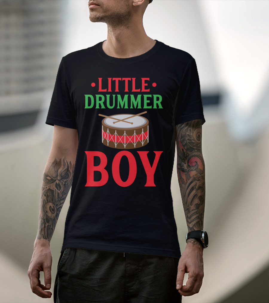 Little Drummer Boy Classic Christmas Drum T-Shirt
