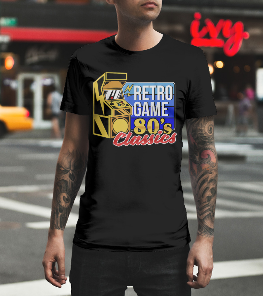 Retro Game 80's Classics Arcade Machine T-Shirt