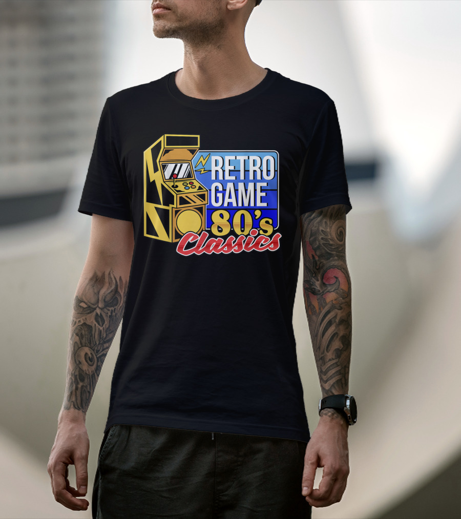 Retro Game 80's Classics Arcade Machine T-Shirt