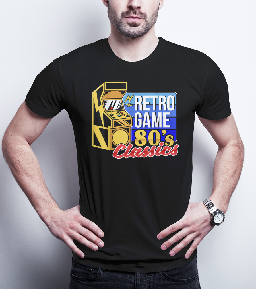 Retro Game 80's Classics Arcade Machine T-Shirt