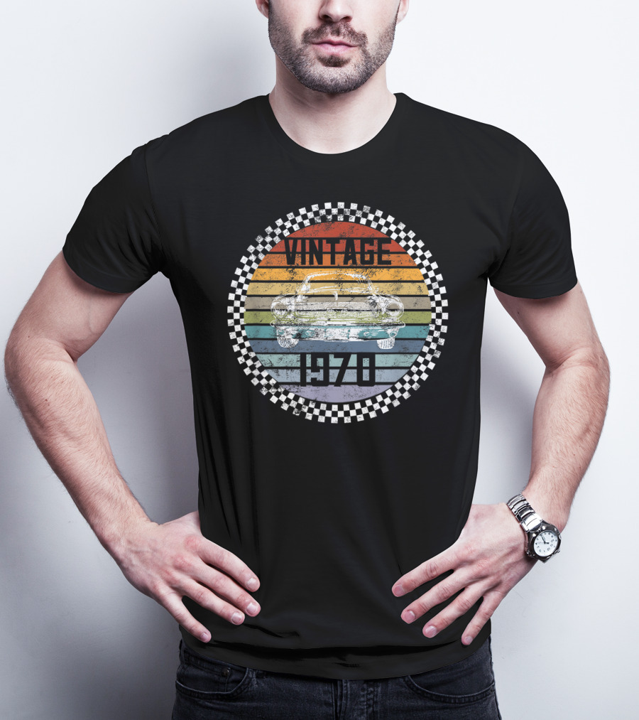 Vintage 1970 Men's 50 Year Old Birthday Classic Car T-Shirt